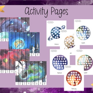 Space Bundle, Preschool Space Theme, Solar System Printable, Space Unit ...