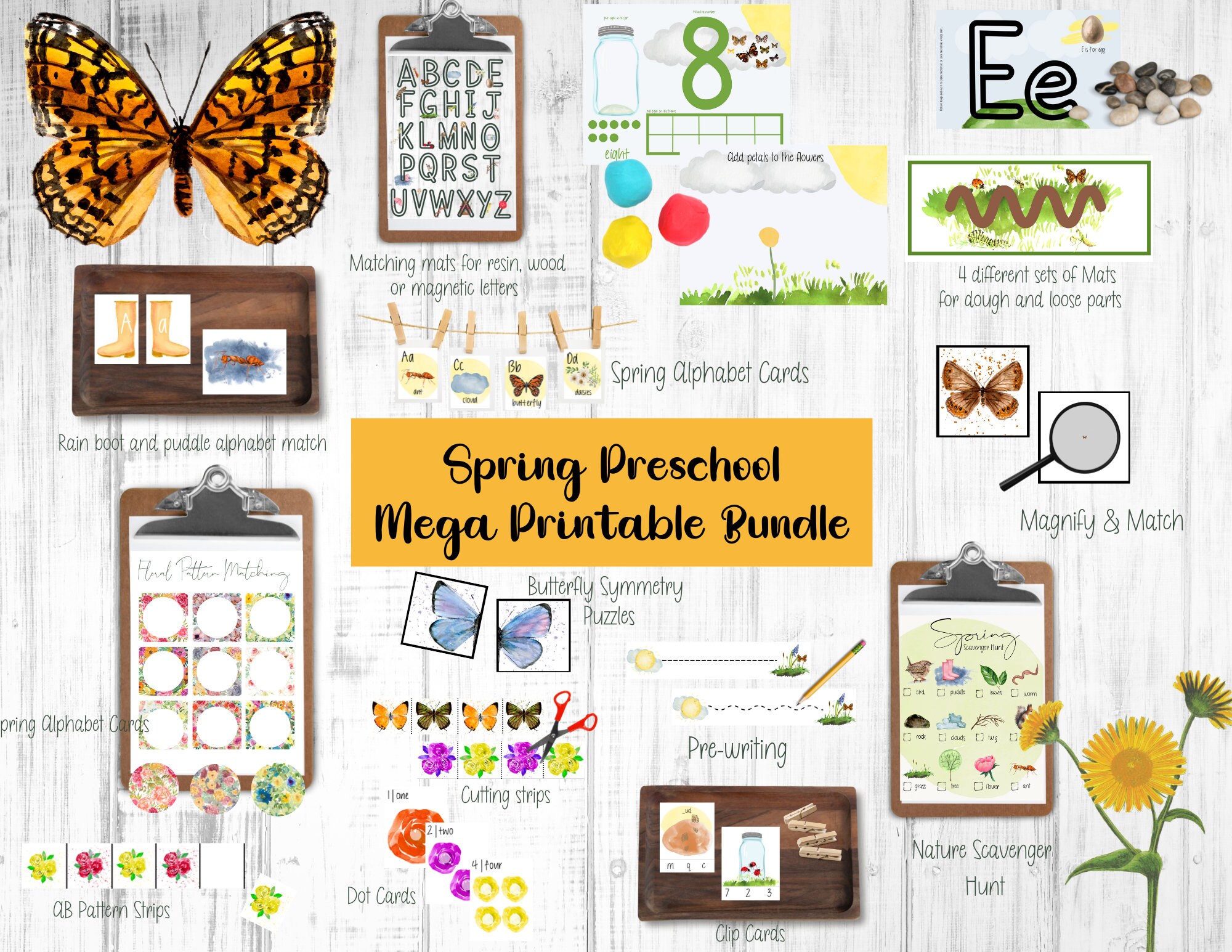 Spring Preschool Printables, Spring Preschool Activity, Spring ...