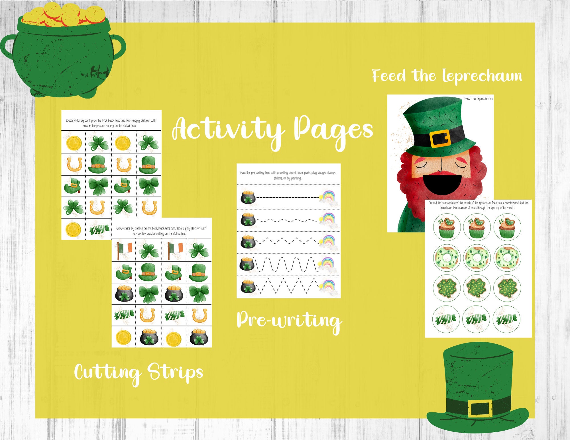 St. Patrick's Day Unit, Preschool Printable Activity, March Preschool ...