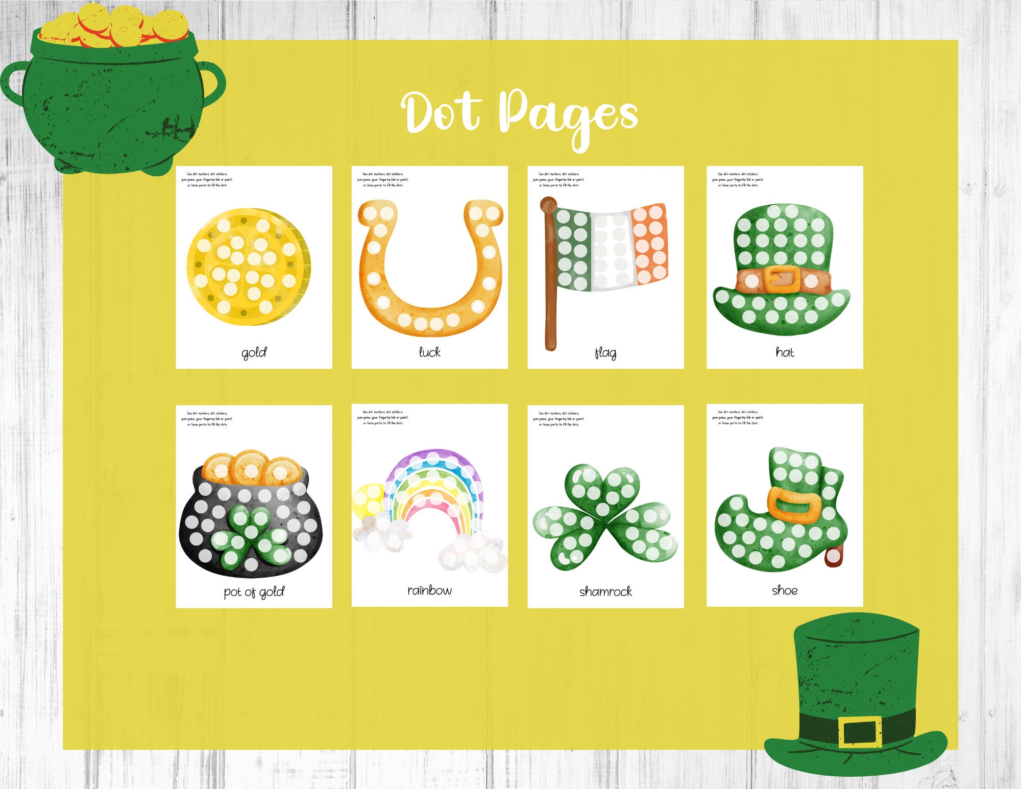 St. Patrick's Day Unit, Preschool Printable Activity, March Preschool ...