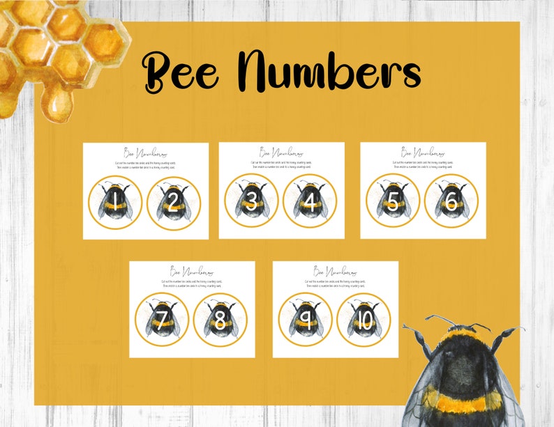 Preschool Bee Printable, Bee Homeschool Printable, Letter Match ...