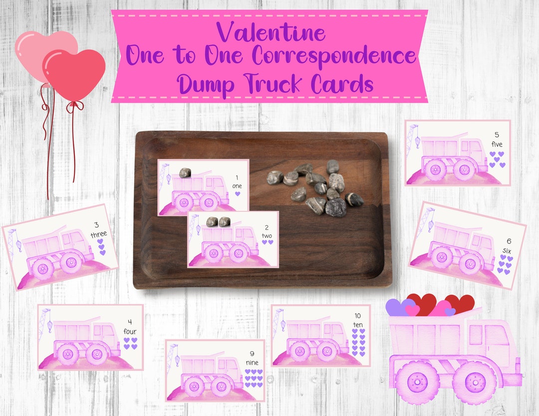 Valentine Construction Cards, Valentine Printable Activity, Counting ...