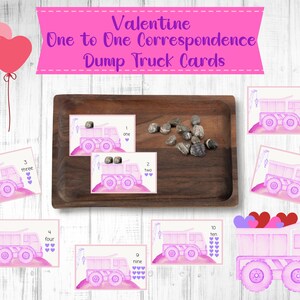 Valentine Construction Cards, Valentine Printable Activity, Counting ...
