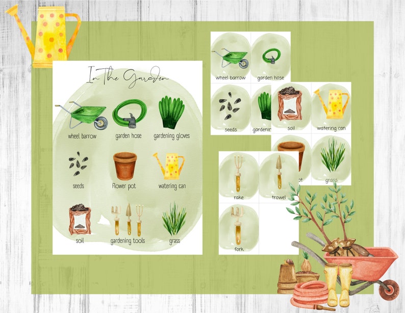 Preschool Garden Printable Bundle Homeschool Garden | Etsy