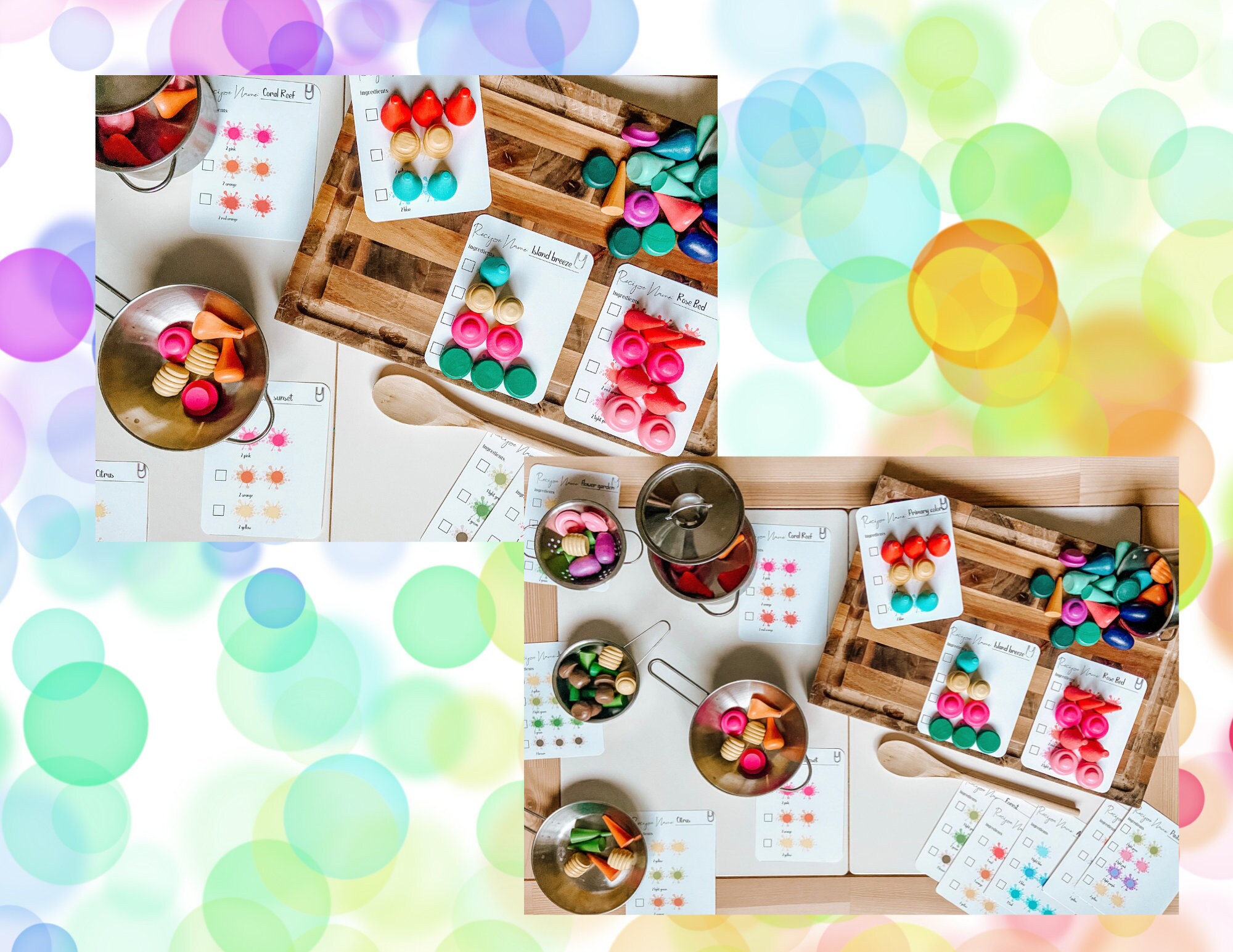 Loose Parts Recipe Cards, Loose Parts Play, Pretend Play Printable ...