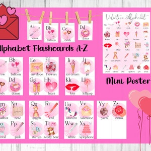 Valentine Alphabet, Valentine Preschool Printable Bundle, Valentine ...