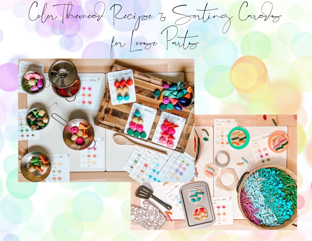 Loose Parts Recipe Cards, Loose Parts Play, Pretend Play Printable ...