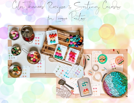 Loose Parts Recipe Cards Loose Parts Play Pretend Play | Etsy
