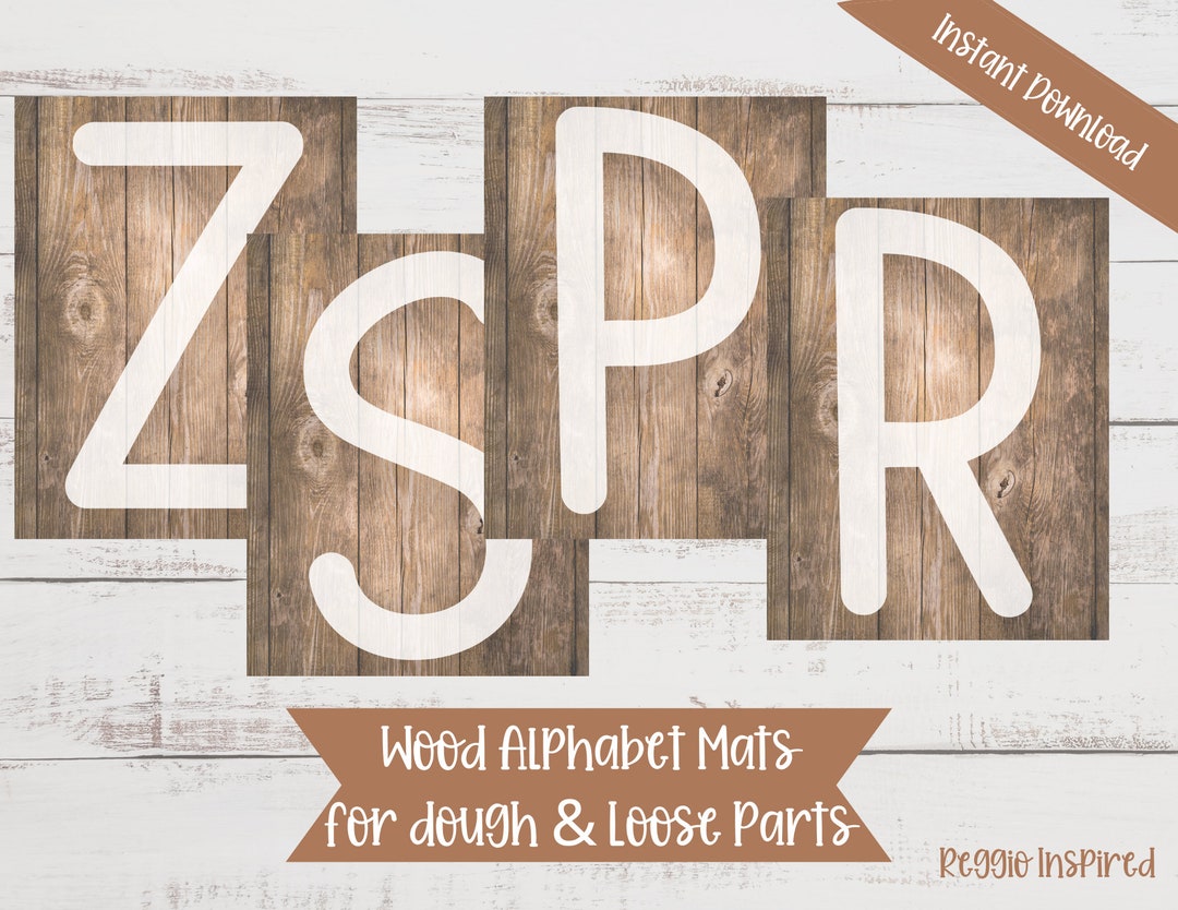 Loose Parts Alphabet Mats, Alphabet Dough Mats, Loose Parts Play ...