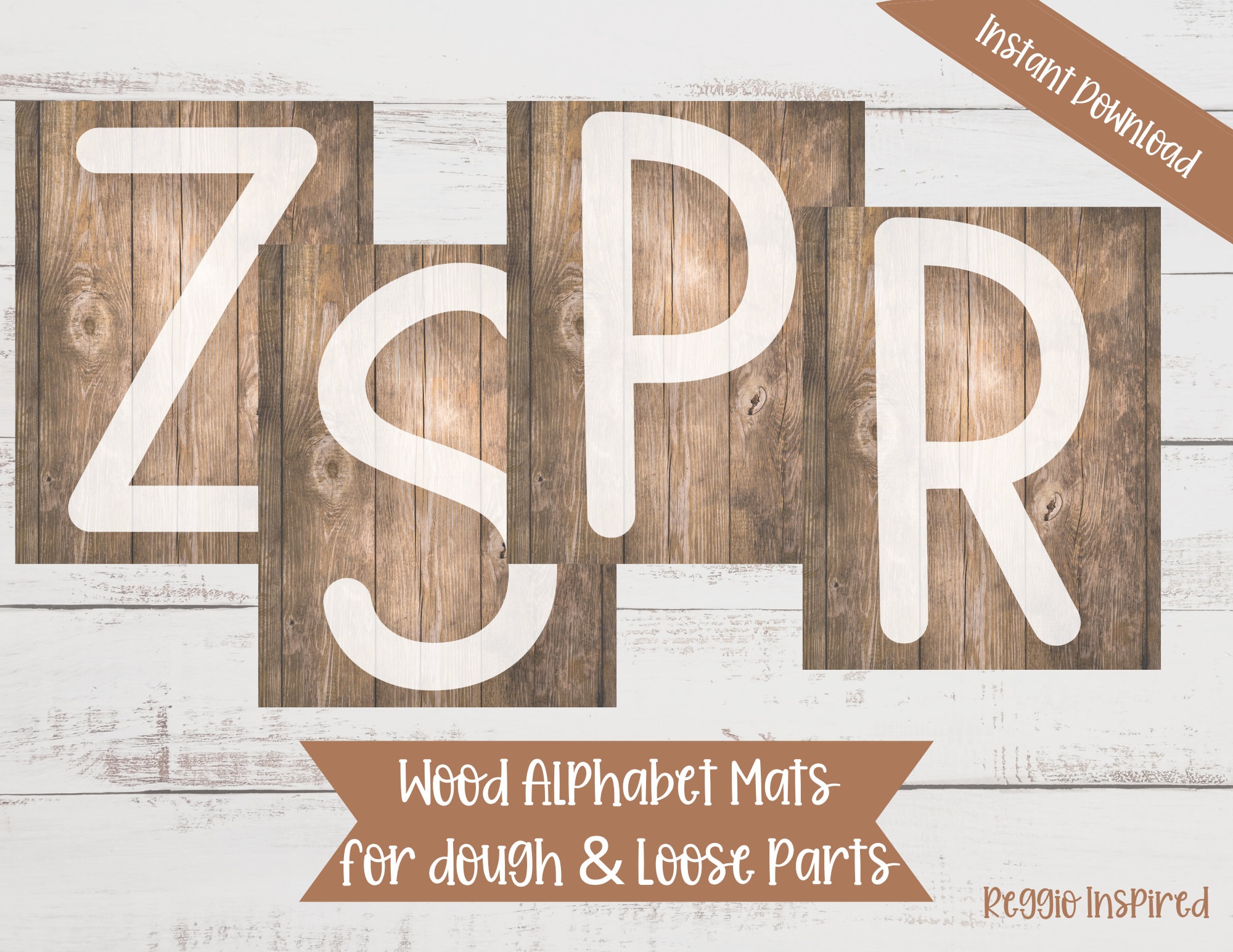 Loose Parts Alphabet Mats, Alphabet Dough Mats, Loose Parts Play ...