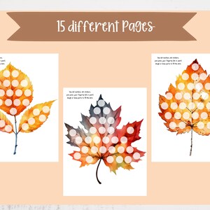 Fall Leaf Dot Pages, Dot Art Pages, Loose Parts Play, Homeschool ...