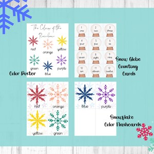 Snow Globe & Snowflake Preschool Bundle, Winter Homeschool Printable ...