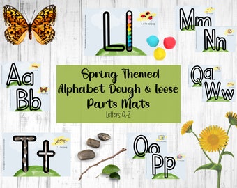 Garden Playdough Mat Printable Spring Plants Activity - Etsy