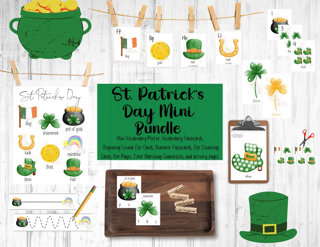 St. Patrick's Day Unit, Preschool Printable Activity, March Preschool ...