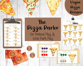 The Pizza Parlor, Loose Parts Play, Loose Parts Recipe Cards, Pretned ...