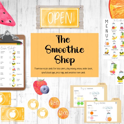 Loose Parts Recipe Cards Loose Parts Play Pretend Play - Etsy