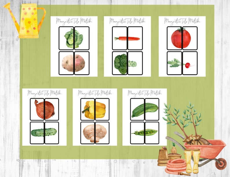 Preschool Vegetable Printable Bundle, Homeschool Vegetable Printable ...