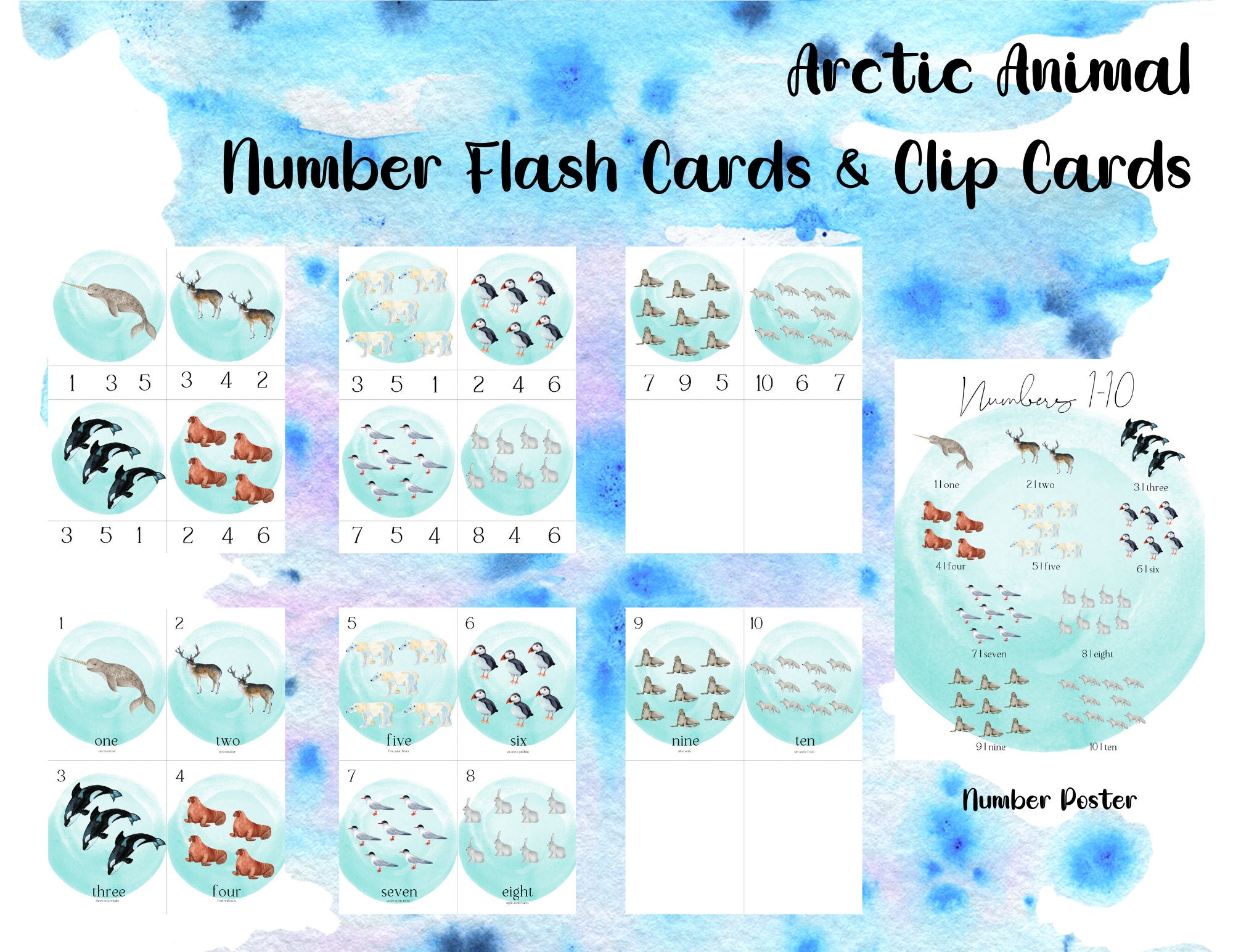 Arctic Homeschool Preschool Bundlle, Arctic Printable Activity ...
