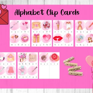 Valentine Alphabet, Valentine Preschool Printable Bundle, Valentine ...