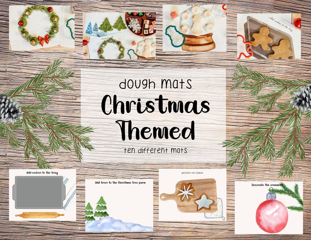 Christmas Themed Dough Mats - Etsy