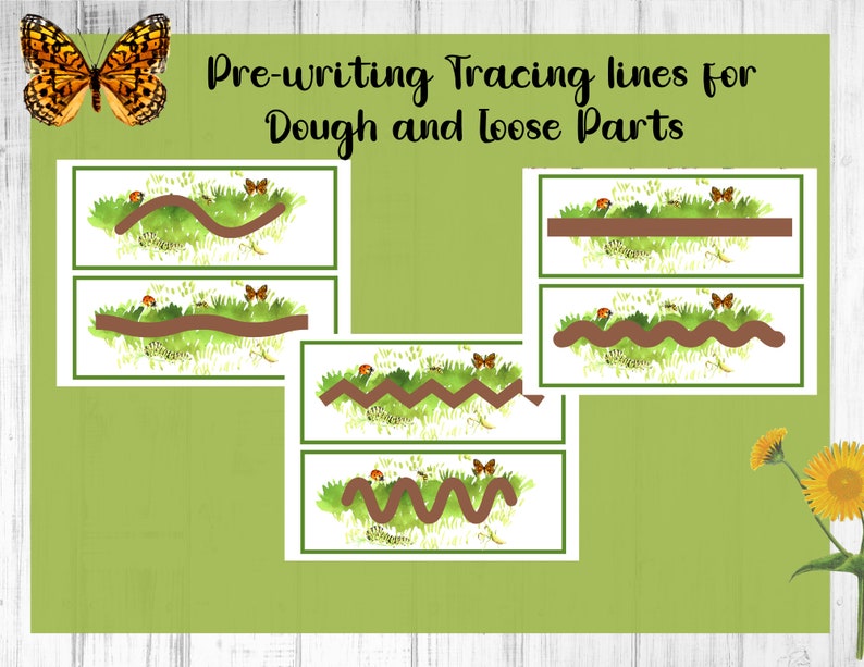 Spring Pre-writing Mats, Spring Dough Mats, Spring Loose Parts Play ...