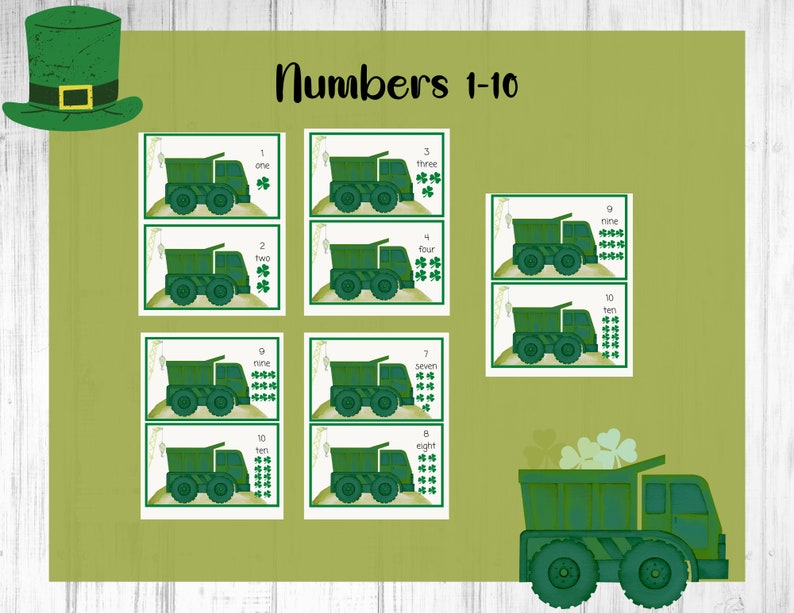 St. Patrick's Day Construction Cards, St. Patrick's Day Preschool ...