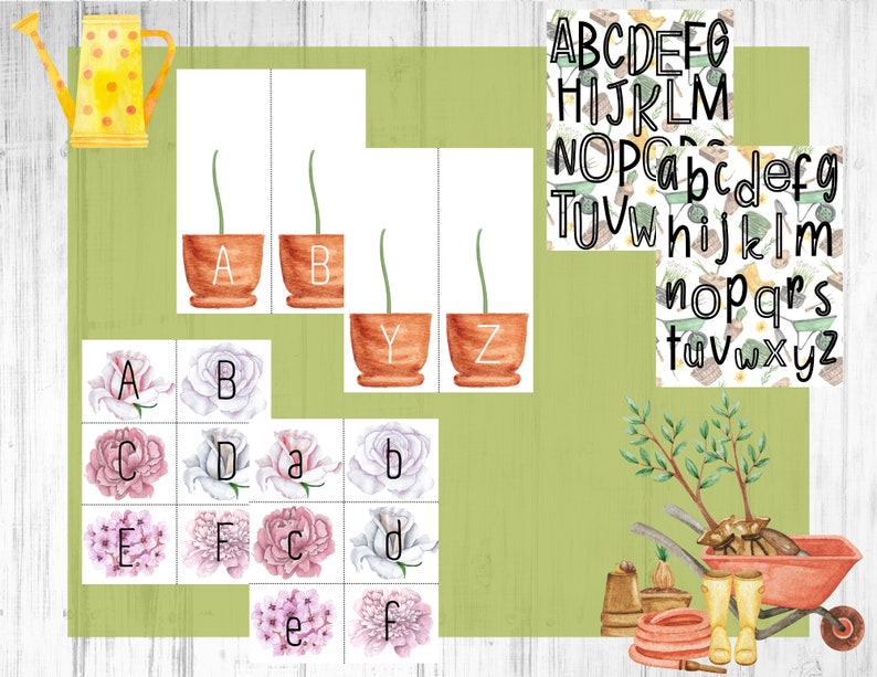 Preschool Garden Printable Bundle Homeschool Garden | Etsy