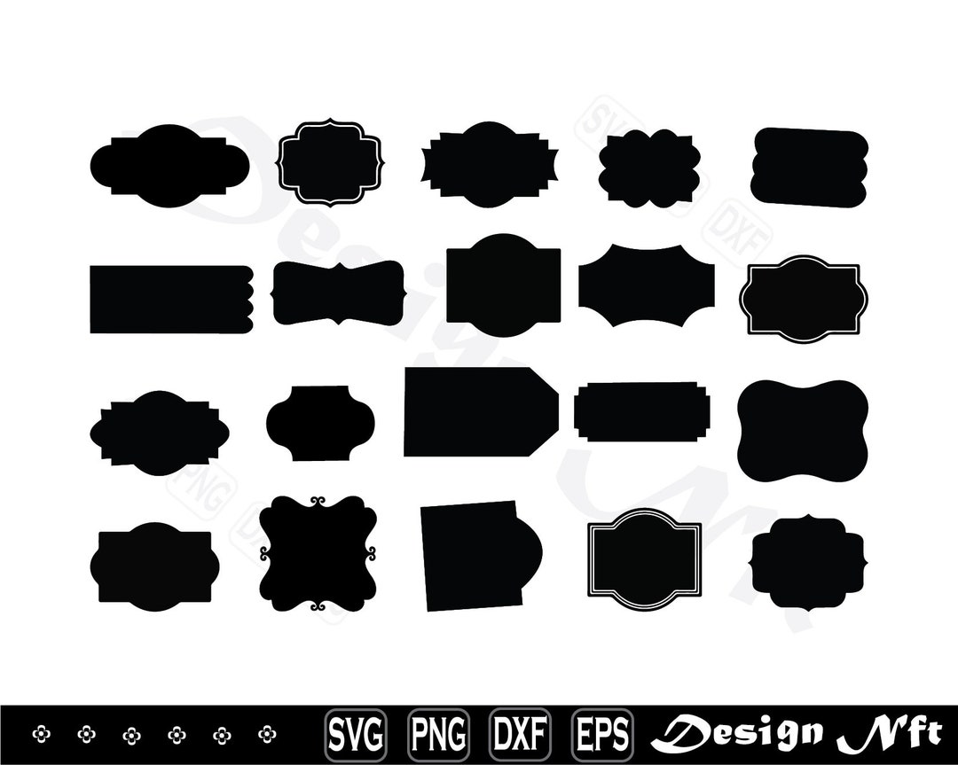 Labels Svg, Labels Clipart, Labels Cut Files for Silhouette, Files for ...