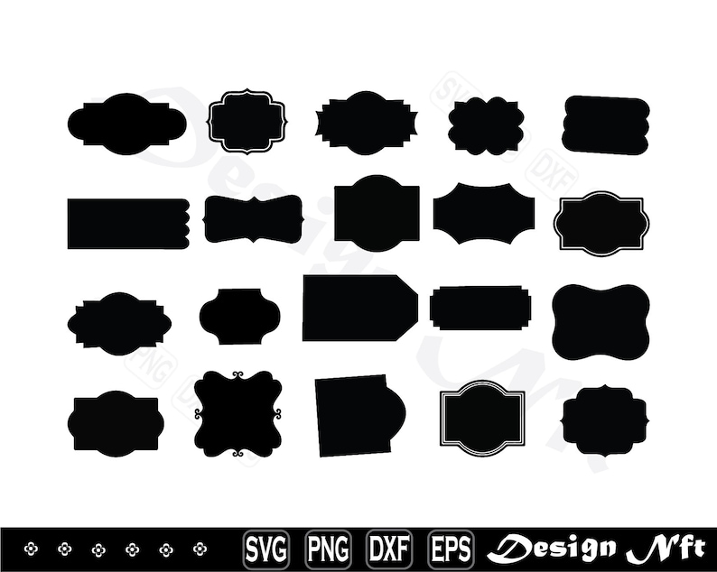 Labels Svg, Labels Clipart, Labels Cut Files for Silhouette, Files for ...