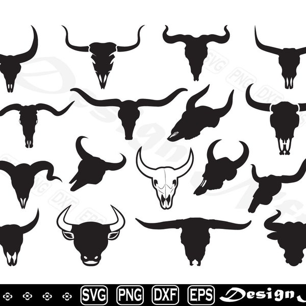 Bull Skull Dxf - Etsy