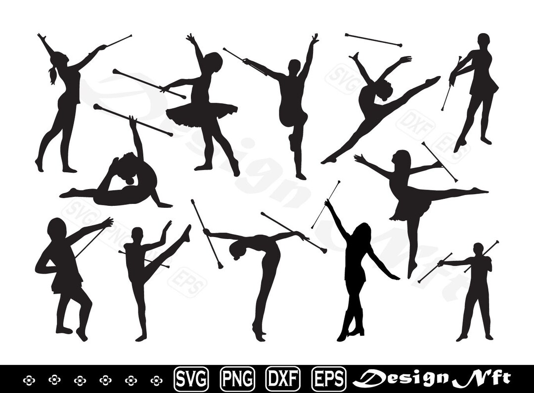 Baton-twirling Svg, Baton-twirling Clipart, Twirling Svg, Baton ...