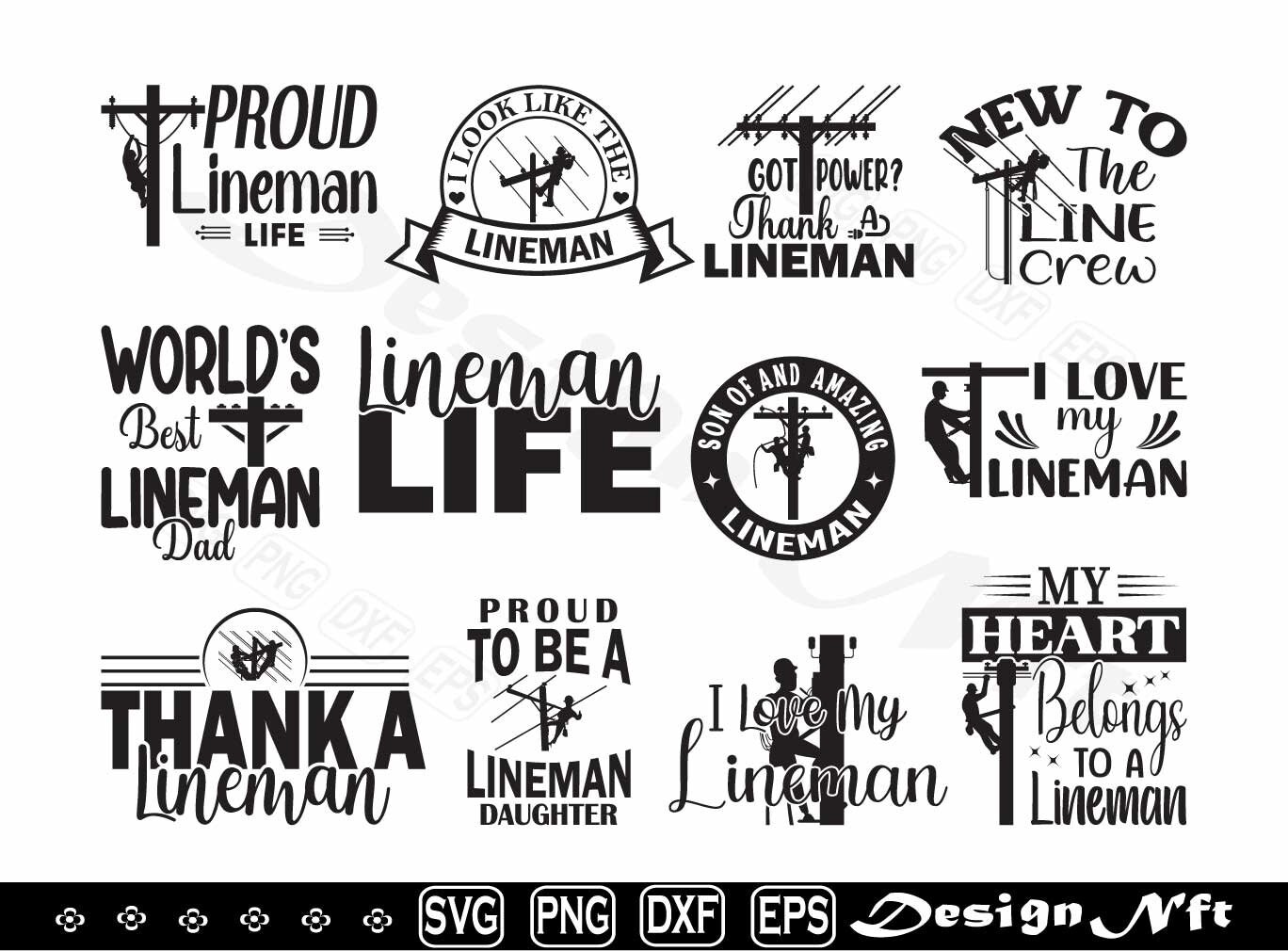 Lineman Svg, Lineman Electrician Svg, Lineman Life Svg, Clipart, Cut ...