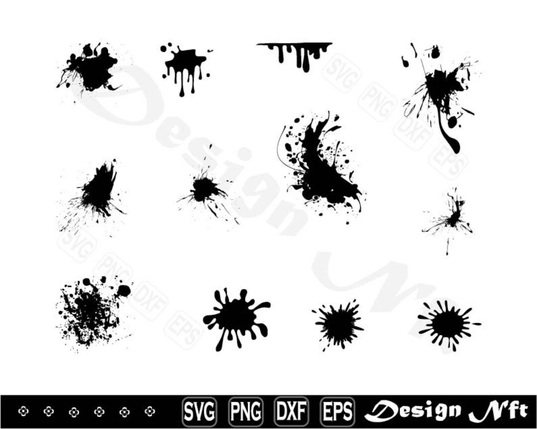 Paint Splatter Svg, Paint Splatter Png, Paint Splatter Clipart, Cut ...