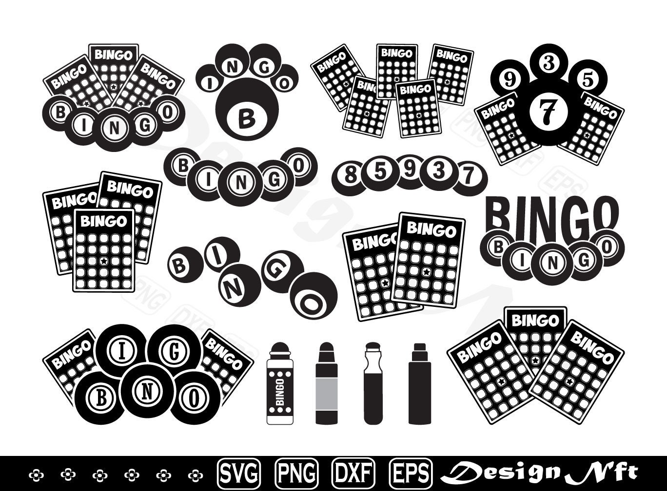 Born To Yell Bingo SVG, Bingo SVG, vetor, silhueta, arquivo Cricut ...