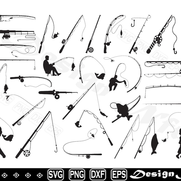 Fishing Svg - Etsy