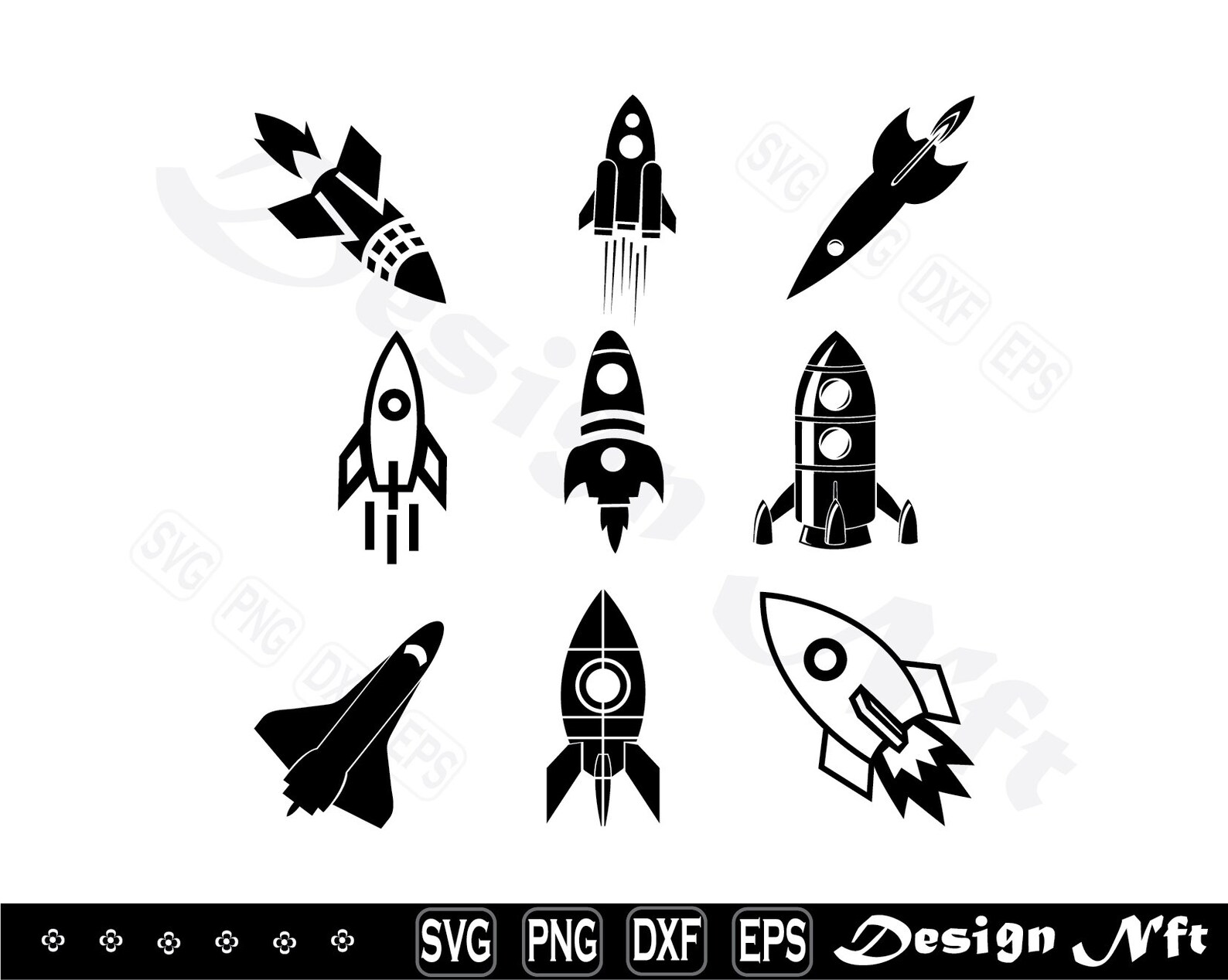 Spacecraft Svg Spacecraft Clipart Spacecraft Cut Files for - Etsy