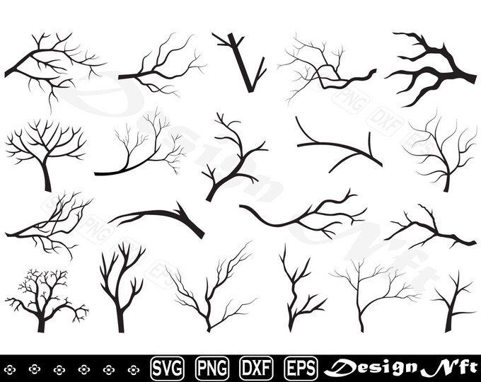 Tree Branch Svg, Clipart, Cut Files for Silhouette, Files for Cricut ...