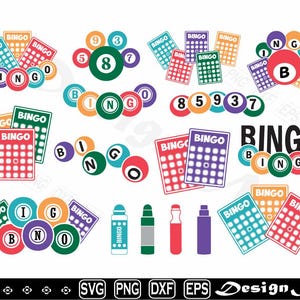 Bingo Svg, Bingo Balls Svg, Bingo Card Svg, Bingo Dauber Svg, Bingo ...