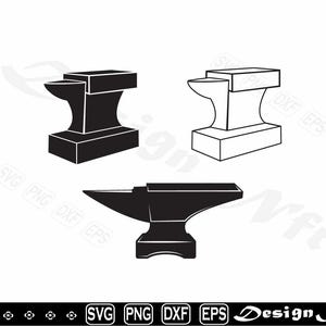 Anvil Svg, Clipart, Cut Files for Silhouette, Vector, Dxf, Eps, Png ...
