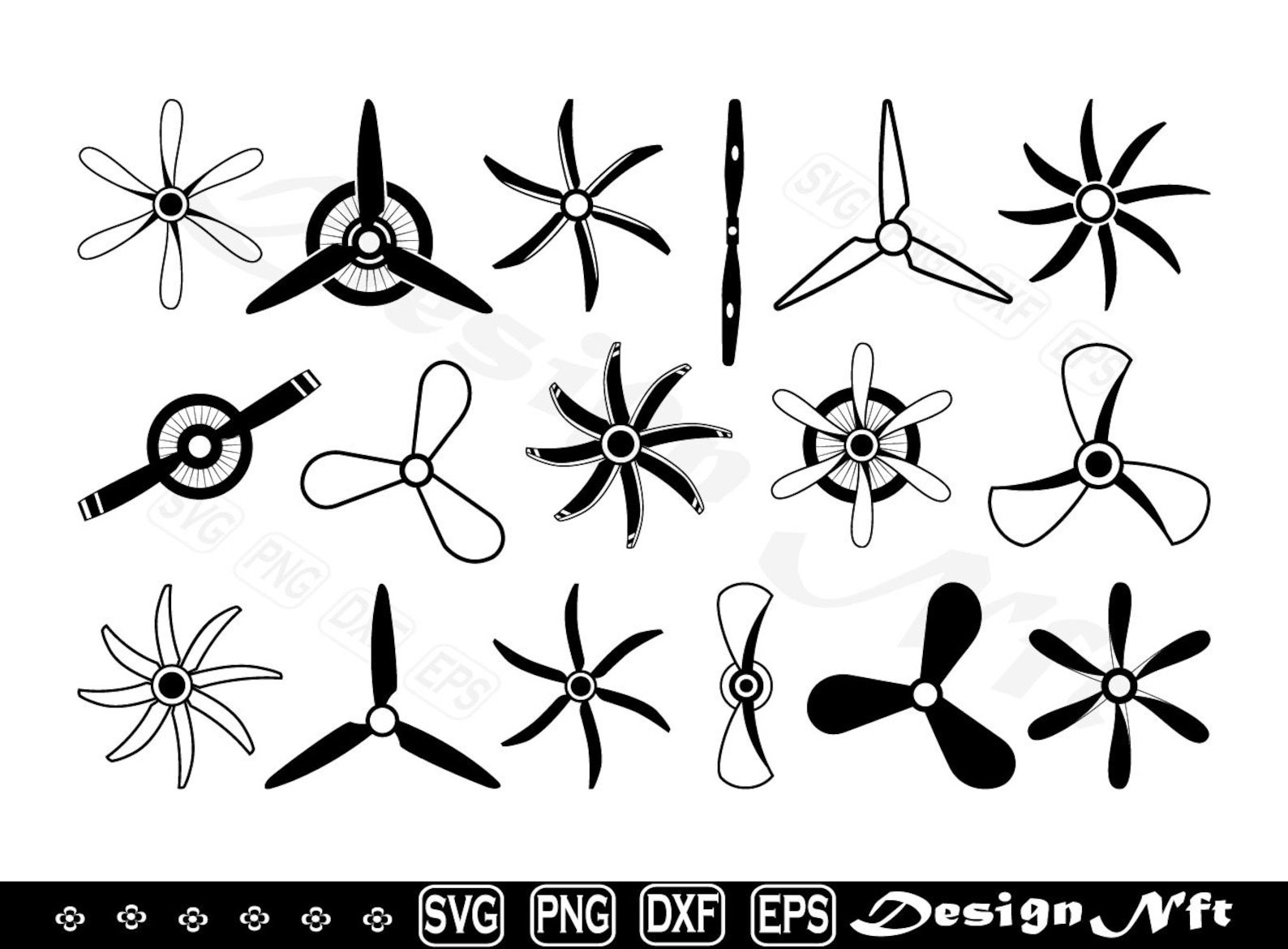 Aircraft SVG, Aircraft Propeller SVG, Propeller SVG, Clipart, Cut Files ...