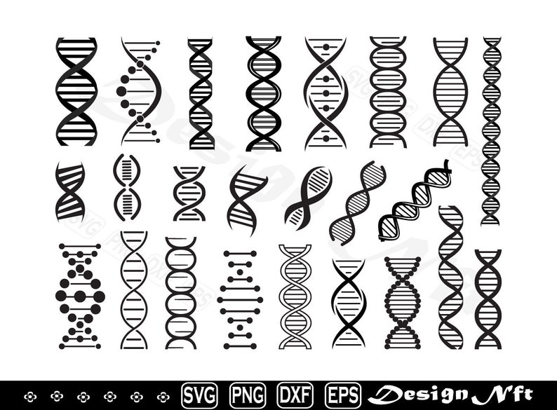 Moléculas de ADN svg, ADN svg, Moléculas svg, Archivo de corte para ...