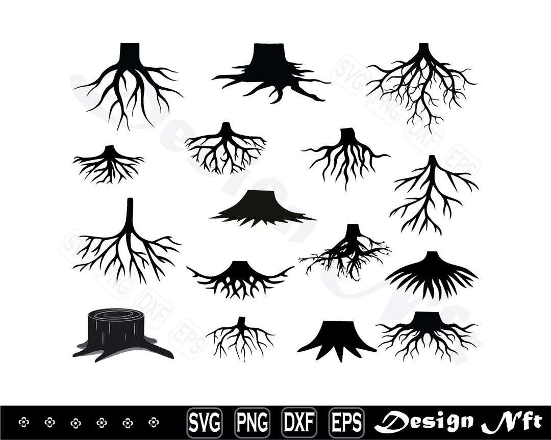 Roots Svg, Roots Clipart, Roots Cut Files for Silhouette, Roots Files ...
