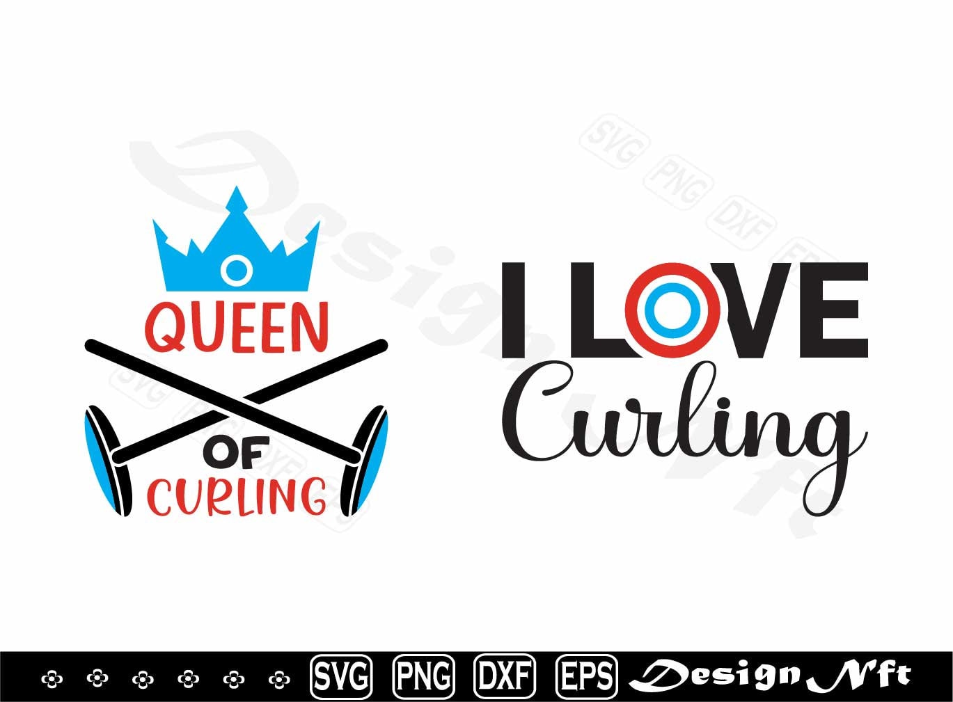 Curling Sport Svg Clipart Cut Files for Silhouette Vector - Etsy