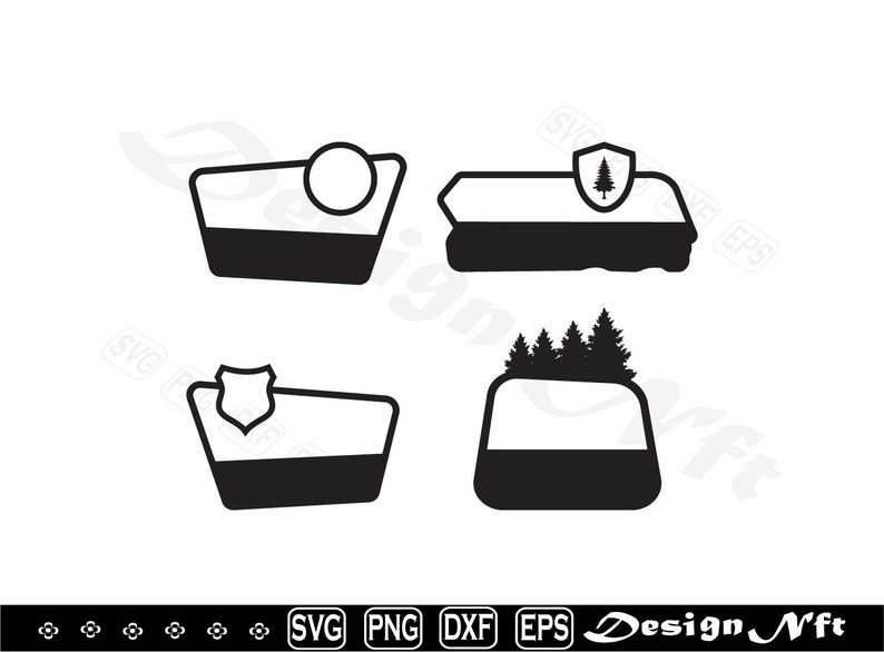 National Park Sign SVG Bundle, Customizable Clipart (digital Download ...