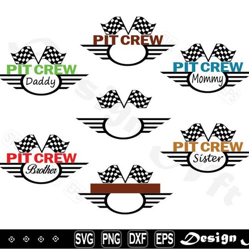 Pit Crew Svg Pit Crew Family Svg Pit Crew Clipart Cut Files - Etsy