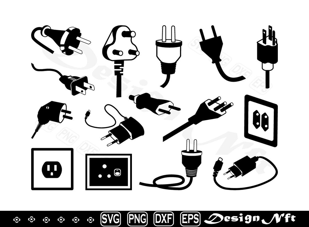 Electric Plug Svg, Electric Svg, Splug Svg, Clipart, Design - Etsy