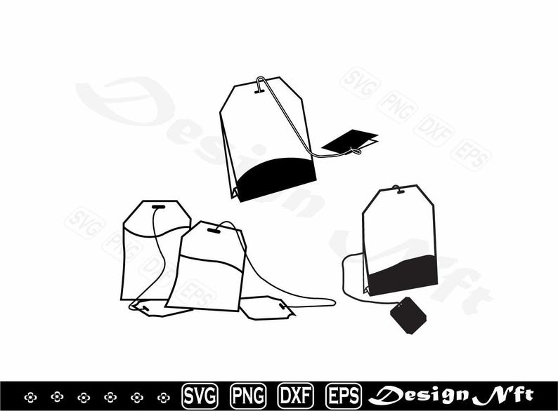 Tea Bag SVG Clipart, Vector Cut Files (digital Download) - Etsy Australia