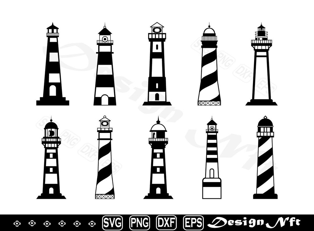 Lighthouse Svg, Lighthouse Clipart, Vector, Png, Dxf, Eps, Design - Etsy