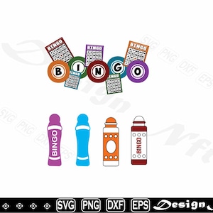 Bingo Svg, Bingo Balls Svg, Bingo Card Svg, Bingo Dauber Svg, Bingo ...