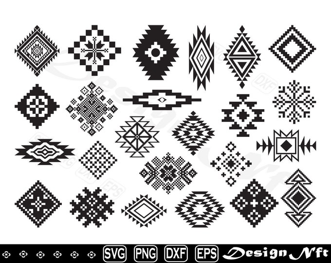 Aztec Pattern SVG. Border Svg. Aztec Pattern Png. Border Png. Aztec ...